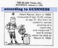 Adam Rainer - The tallest man Austria