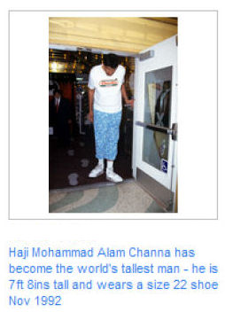 Haji Mohammad Alam Channa - The tallest man Pakistan