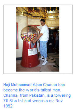 Haji Mohammad Alam Channa - The tallest man Pakistan