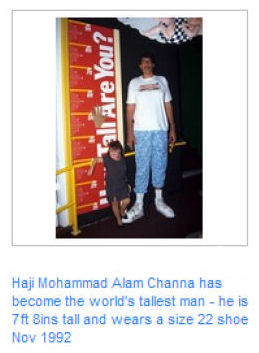 Haji Mohammad Alam Channa - The tallest man Pakistan