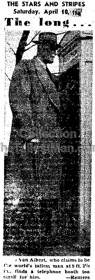 Albert Johan Kramer - The tallest man Holland the Netherlands