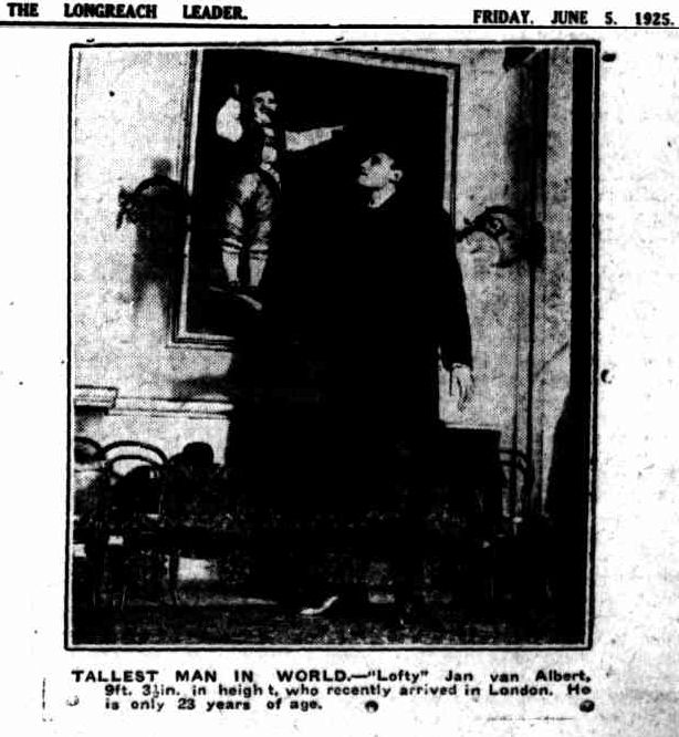 Albert Johan Kramer - The tallest man Holland the Netherlands