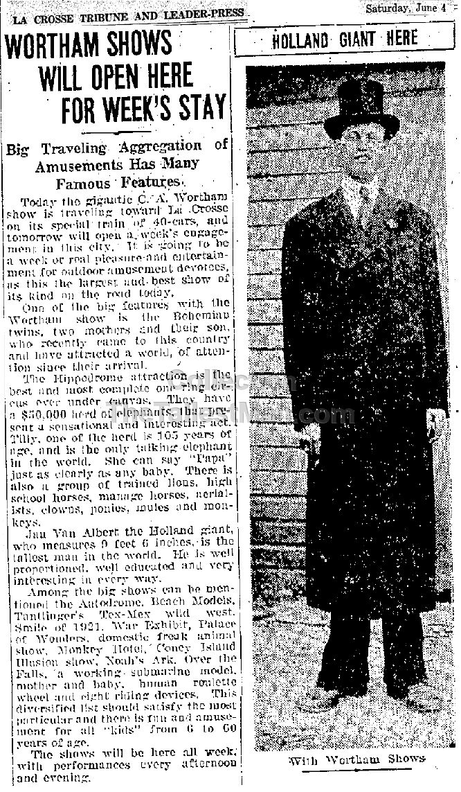 Albert Johan Kramer - The tallest man Holland the Netherlands