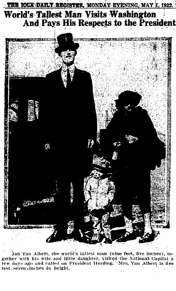 Albert Johan Kramer - The tallest man Holland the Netherlands