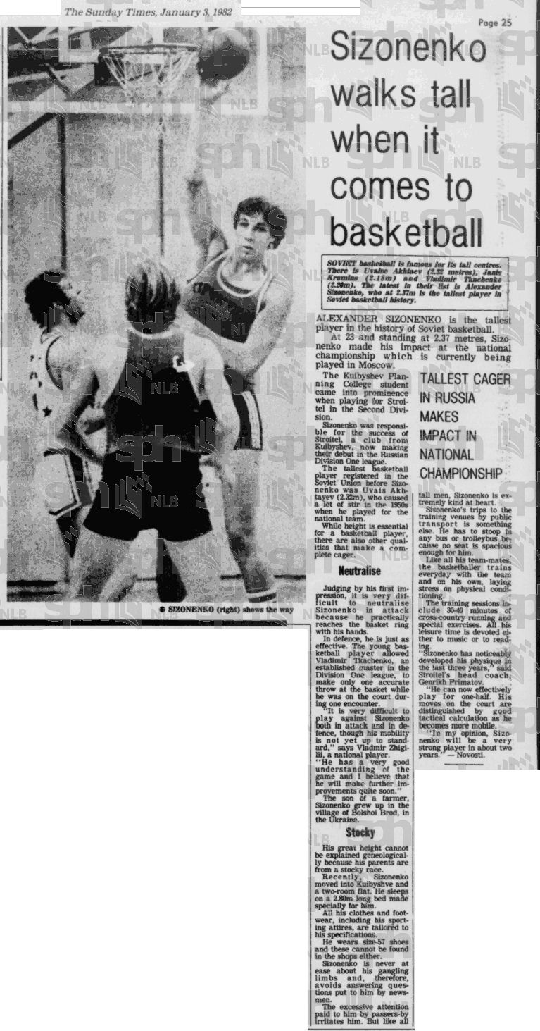 Alexander Sizonenko - The tallest man