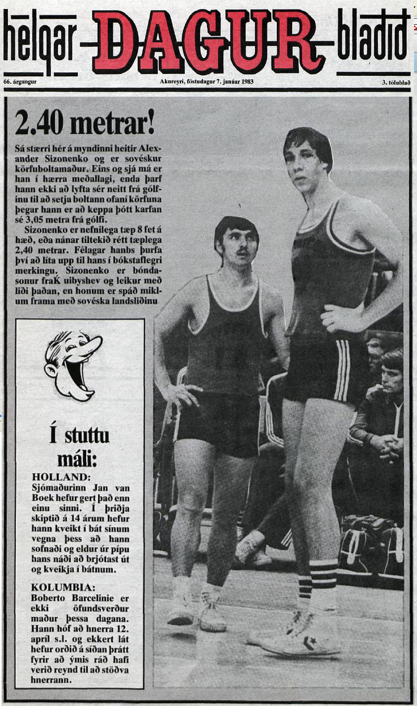 Alexander Sizonenko - The tallest man