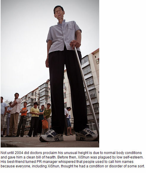 Bao Xi Shun The tallest man Mongolia
