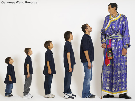 Bao Xi Shun The tallest man Mongolia