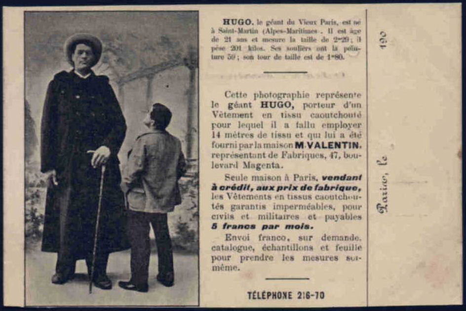 Baptiste Hugo or Battista Ugo - The tallest man