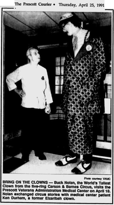 Buck Nolan - The tallest clown Charles Buxton