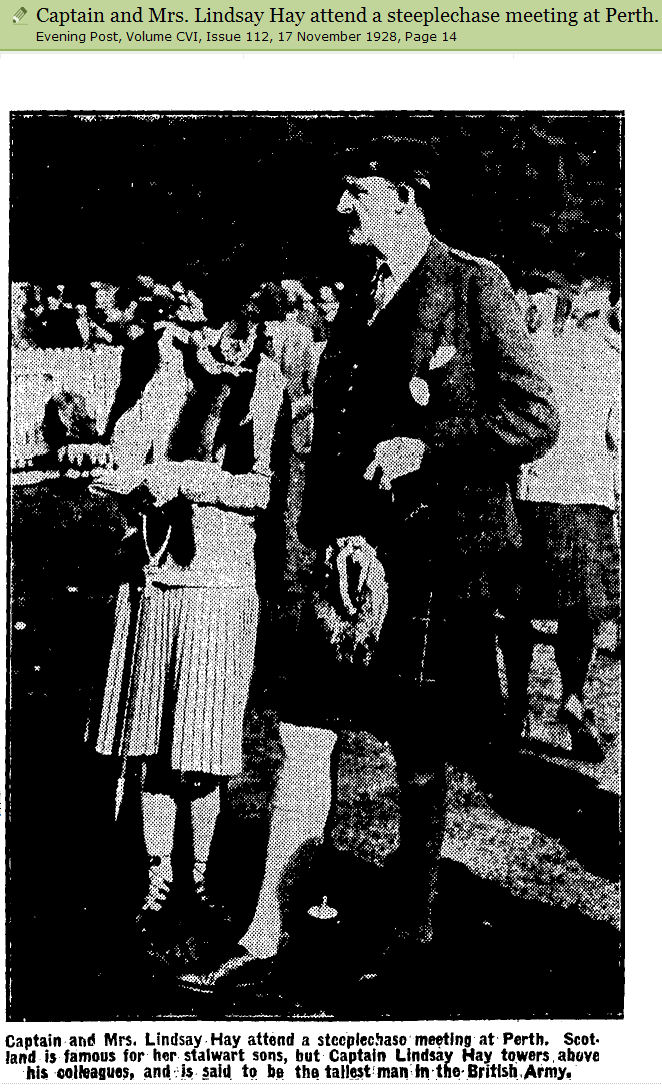 Captain Lindsay Hay The tallest man British Army