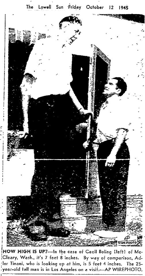 Cecil Boling - The tallest man