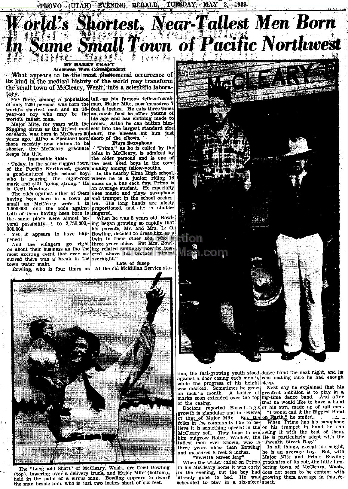 Cecil Boling - The tallest man