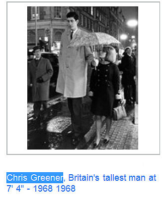 Christopher Greener - The tallest man England