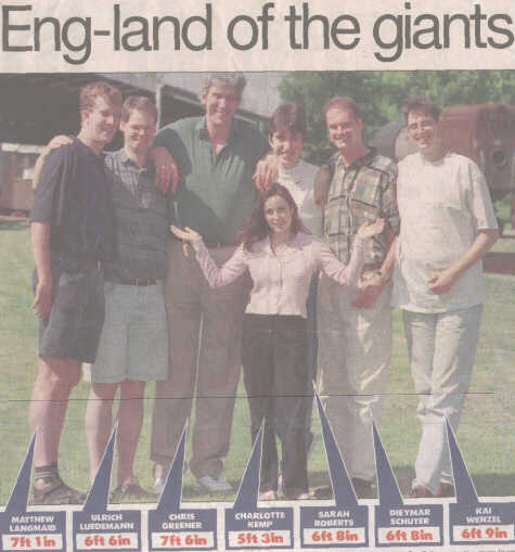 Christopher Greener - The tallest man England