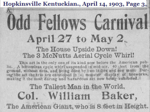 Colonel William Baker - The tallest man