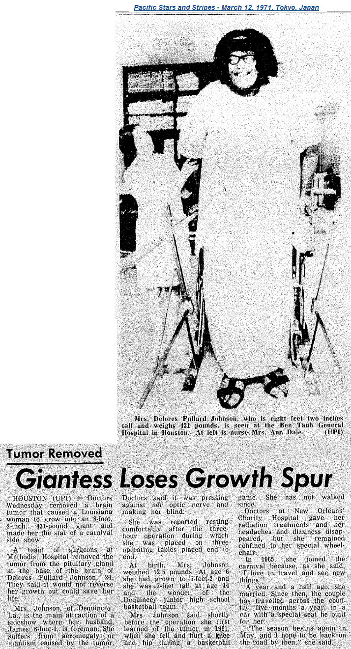 Delores Pullard - The tallest woman