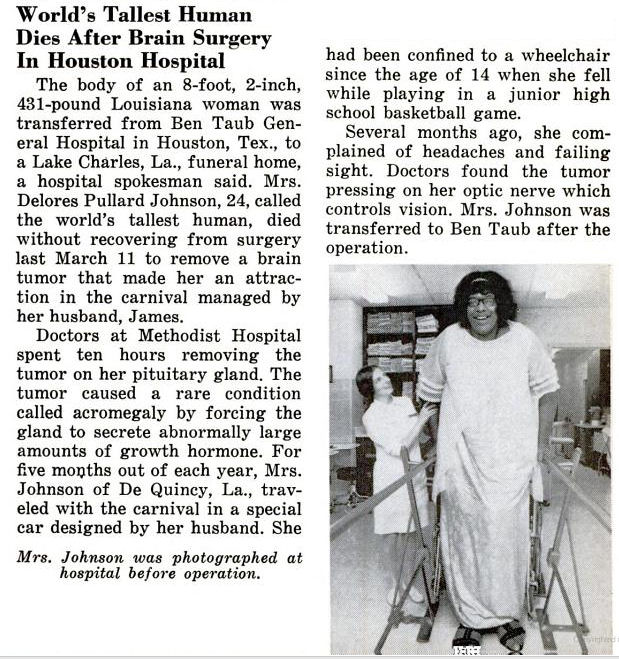 Delores Pullard - The tallest woman