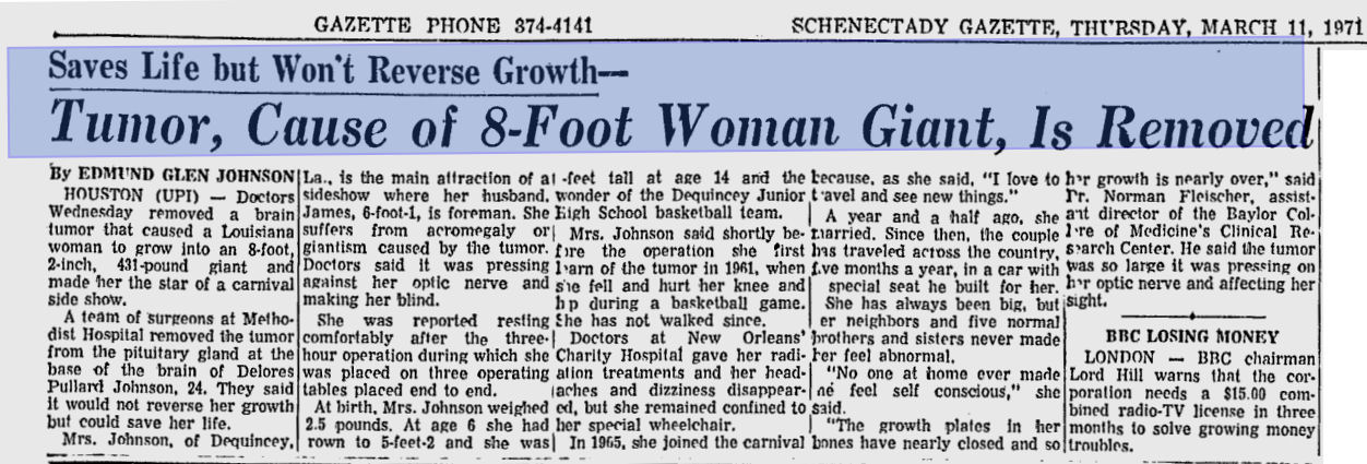 Delores Pullard - The tallest woman