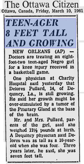 Delores Pullard - The tallest woman