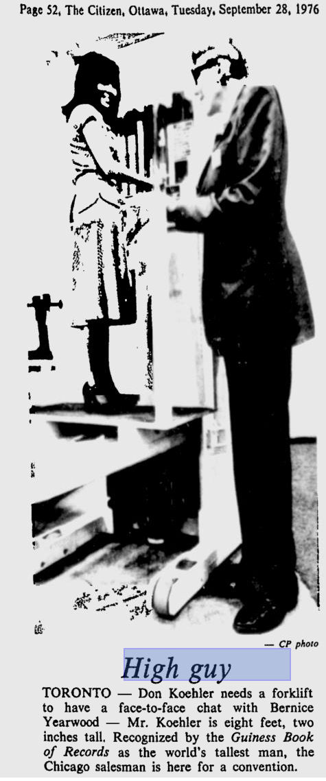 Don Koehler - The tallest man Chicago