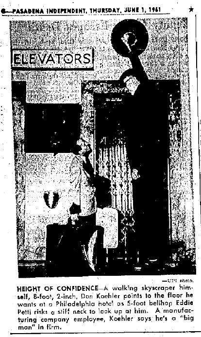 Don Koehler - The tallest man Chicago