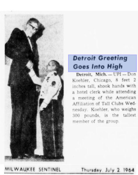 Don Koehler - The tallest man Chicago