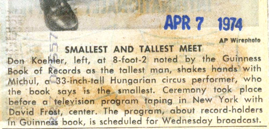 Don Koehler - The tallest man Chicago