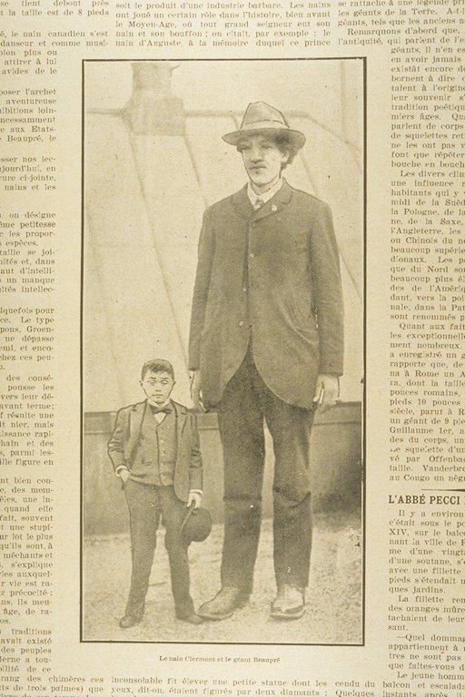 Edouard Beaupré - The tallest man Canada Le Geant Beaupre