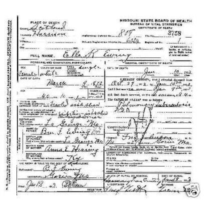 Ella Ewing The tallest woman Missouri