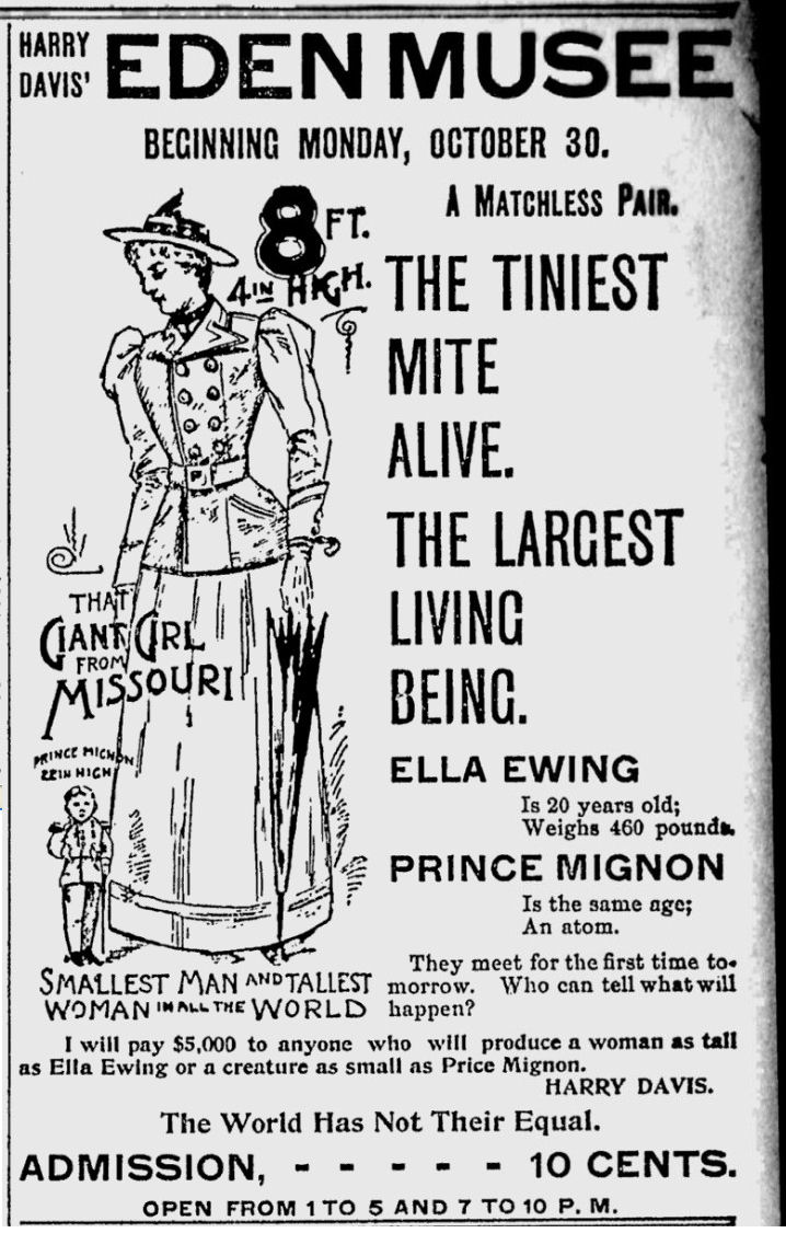 Ella Ewing The tallest woman Missouri