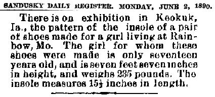Ella Ewing The tallest woman Missouri