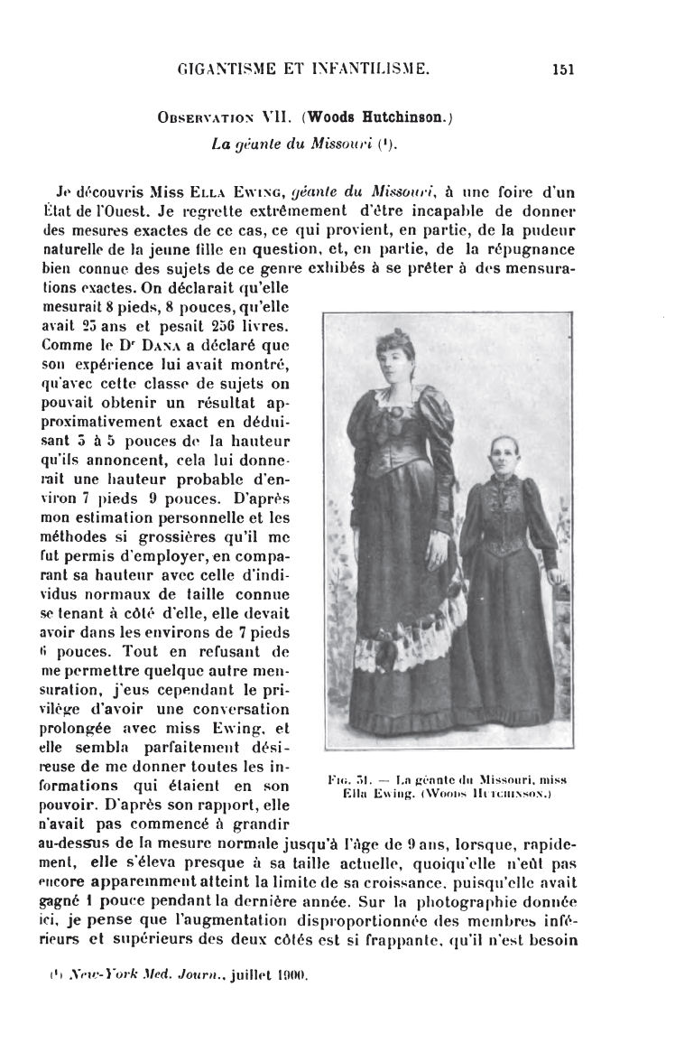 Ella Ewing The tallest woman Missouri