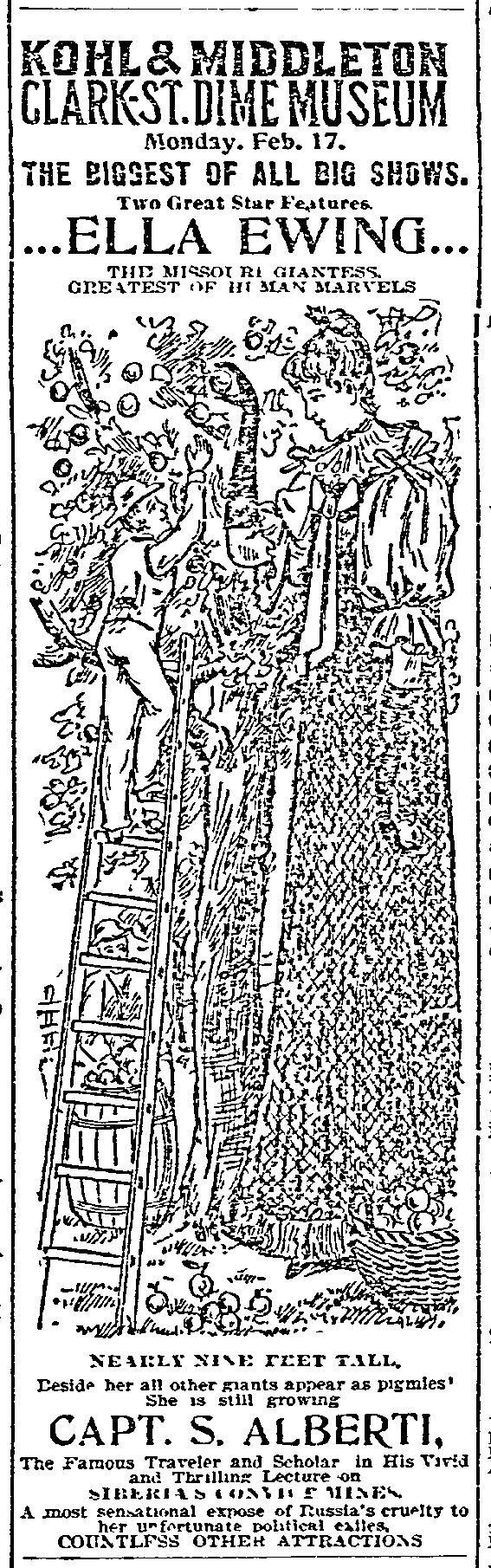 Ella Ewing The tallest woman Missouri