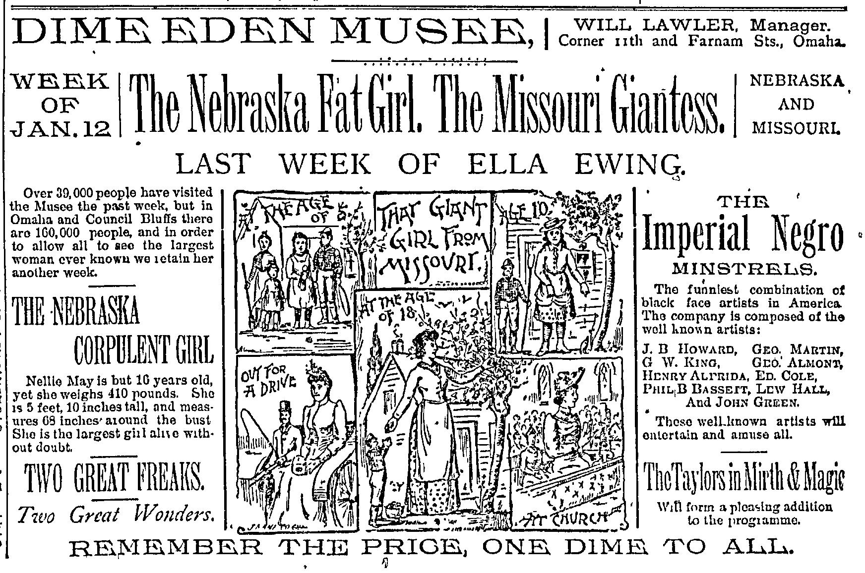 Ella Ewing The tallest woman Missouri