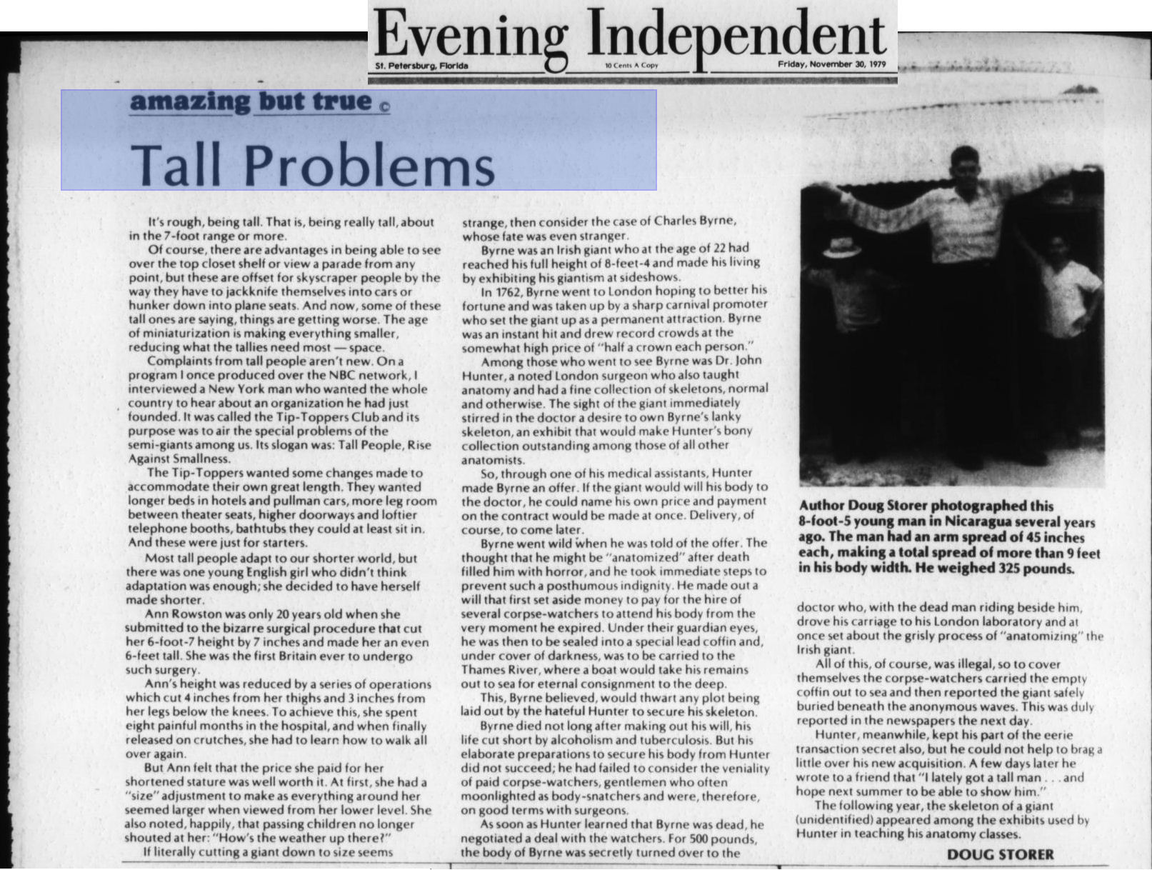 Felipe Birriel Fernández - The tallest man Puerto Rica