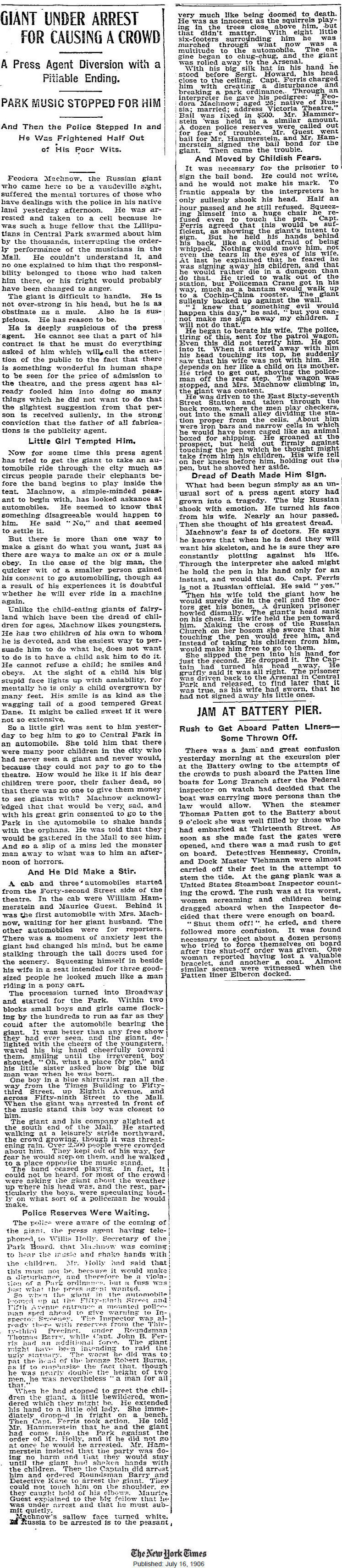 Feodor Machnow - The tallest man Russia Belarus