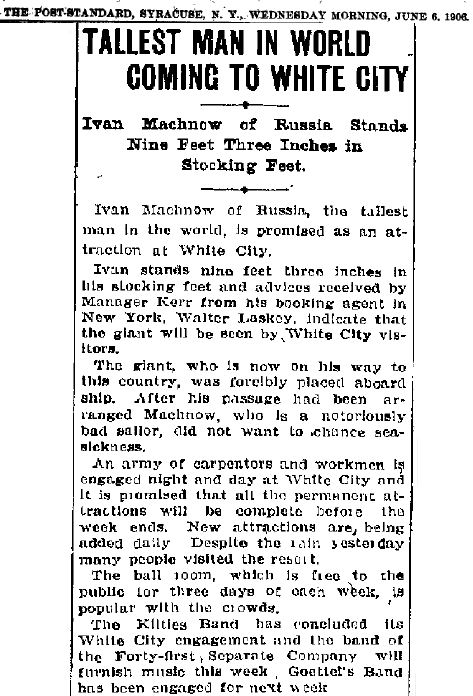 Feodor Machnow - The tallest man Russia Belarus