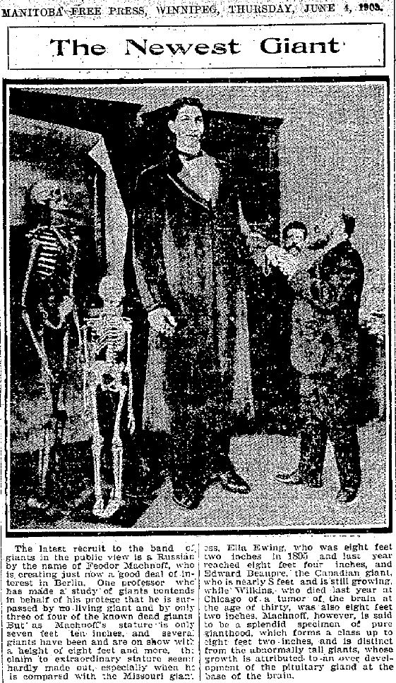 Feodor Machnow - The tallest man Russia Belarus