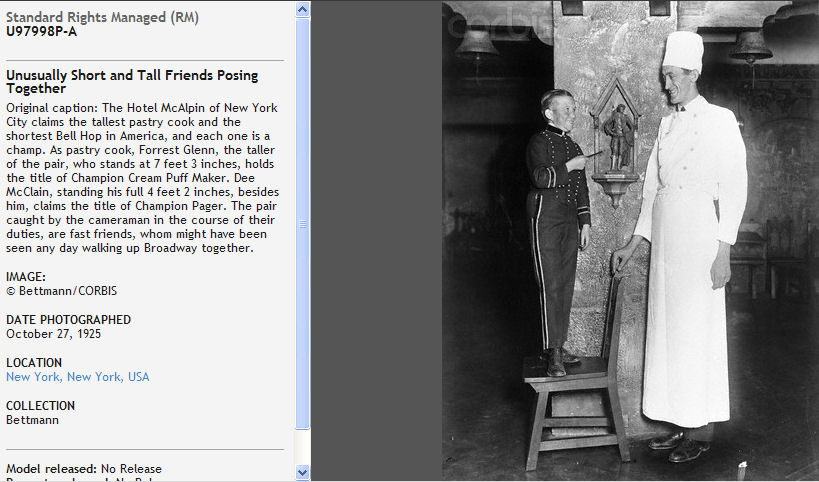 Forrest Glenn - The tallest Pastry cook