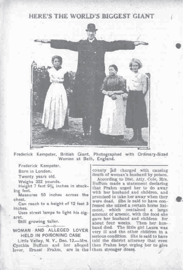 Frederick Kempster - The tallest man Wiltshire