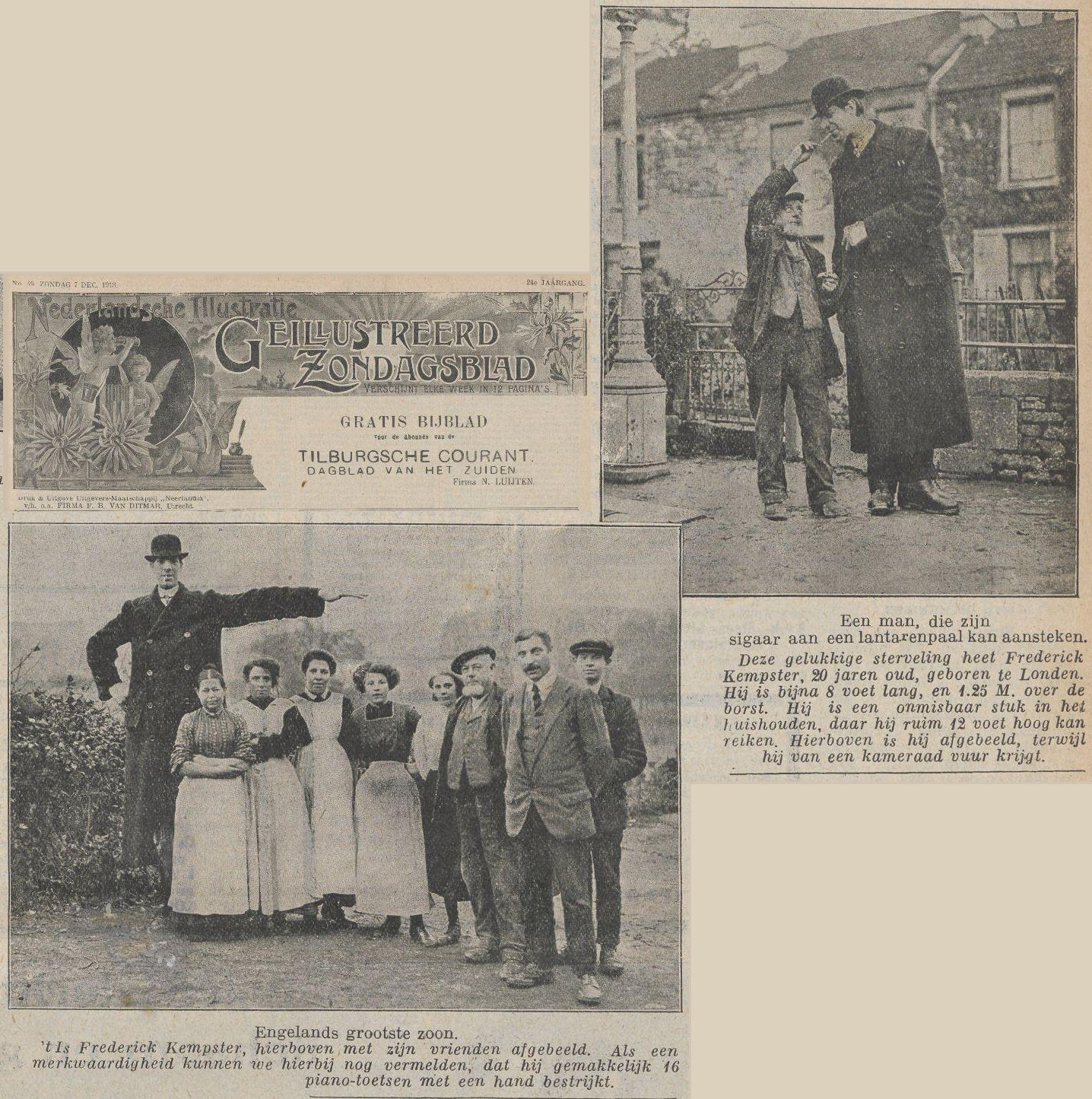 Frederick Kempster - The tallest man Wiltshire