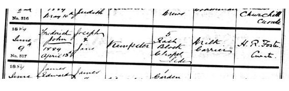 Frederick Kempster - The tallest man Wiltshire