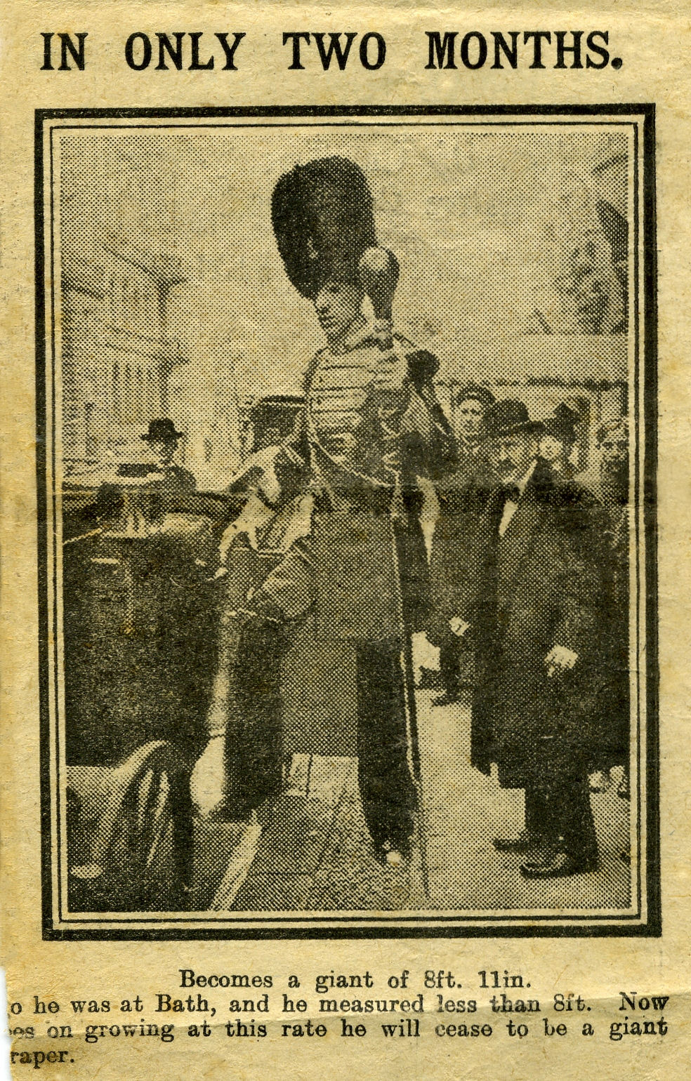 Frederick Kempster - The tallest man Wiltshire