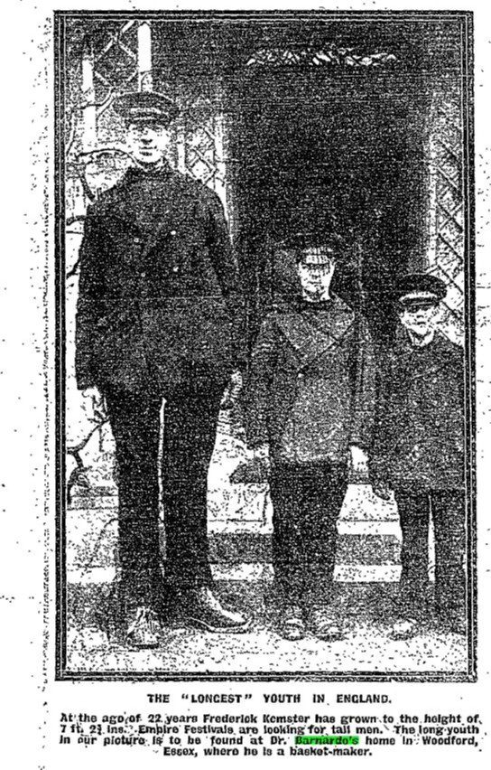 Frederick Kempster - The tallest man Wiltshire