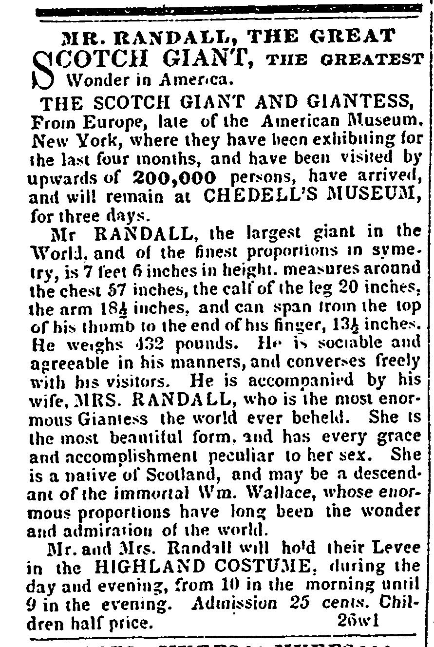 Frederick William Randall Chadwick The tallest man