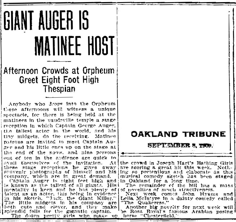George Auger - The Cardiff Giant The tallest man Wales