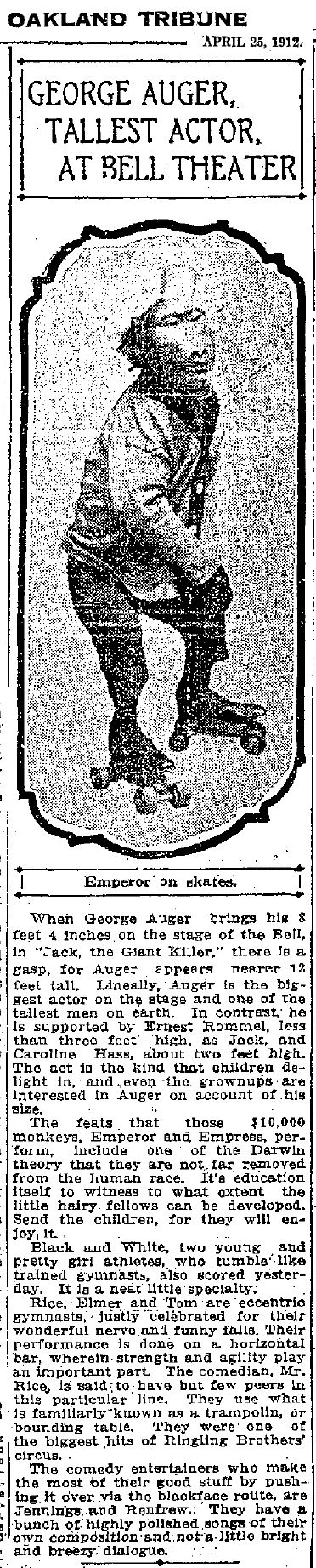 George Auger - The Cardiff Giant The tallest man Wales