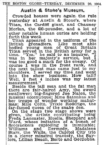 George Auger - The Cardiff Giant The tallest man Wales