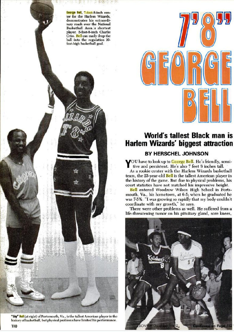 George Bell - The tallest man U.S.A.